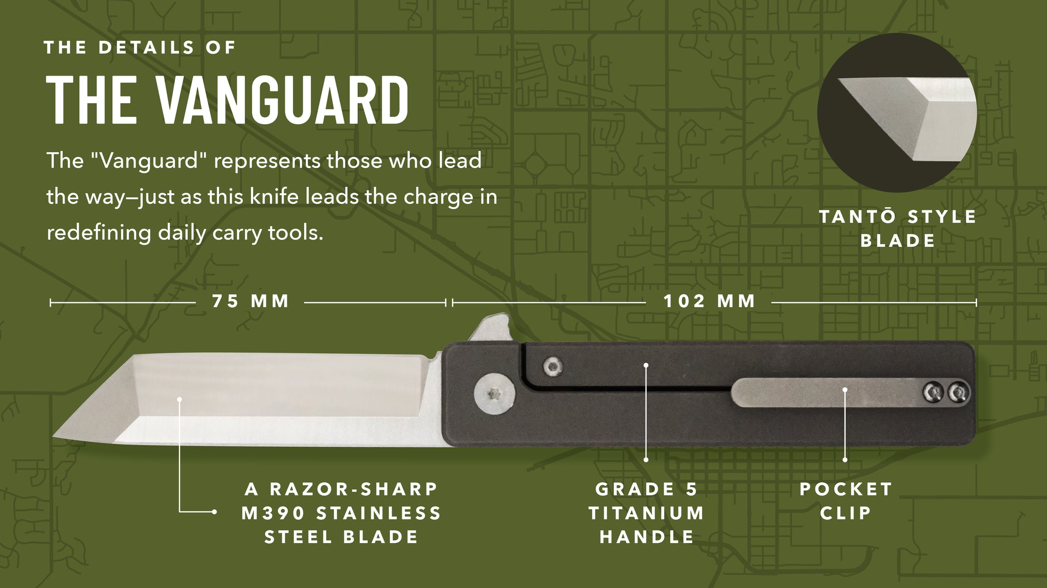 Vanguard : Titanium Flipper Knife - DailyCarryCo - Everyday Carry ...